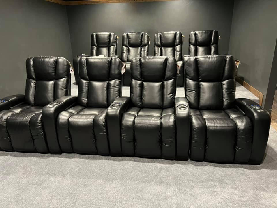 HT Design Hamilton Row of 4 Curved Theater Seating