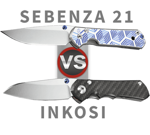Chris Reeve Small Sebenza 21 vs Inkosi Knife - KnifeArt