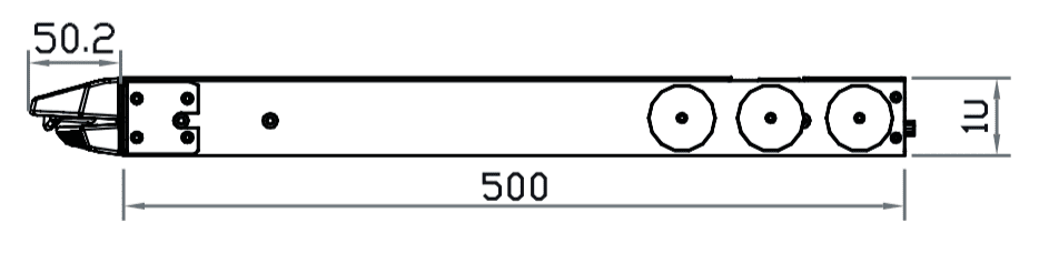 RNX119 - Raloy RNX119 1U 19Inch Short Depth LCD Rack Console