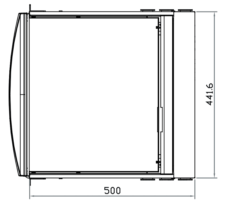 RNX119 - Raloy RNX119 1U 19Inch Short Depth LCD Rack Console