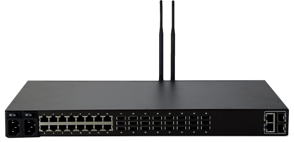 IM7216-2-24U-DAC-US - 16 Port Secure Console Server w/ 1 x RJ45 local ...