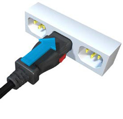 ZONIT zLock Dual - Locking C14 to Locking C13 Power Cord - 3.3ft Black ...