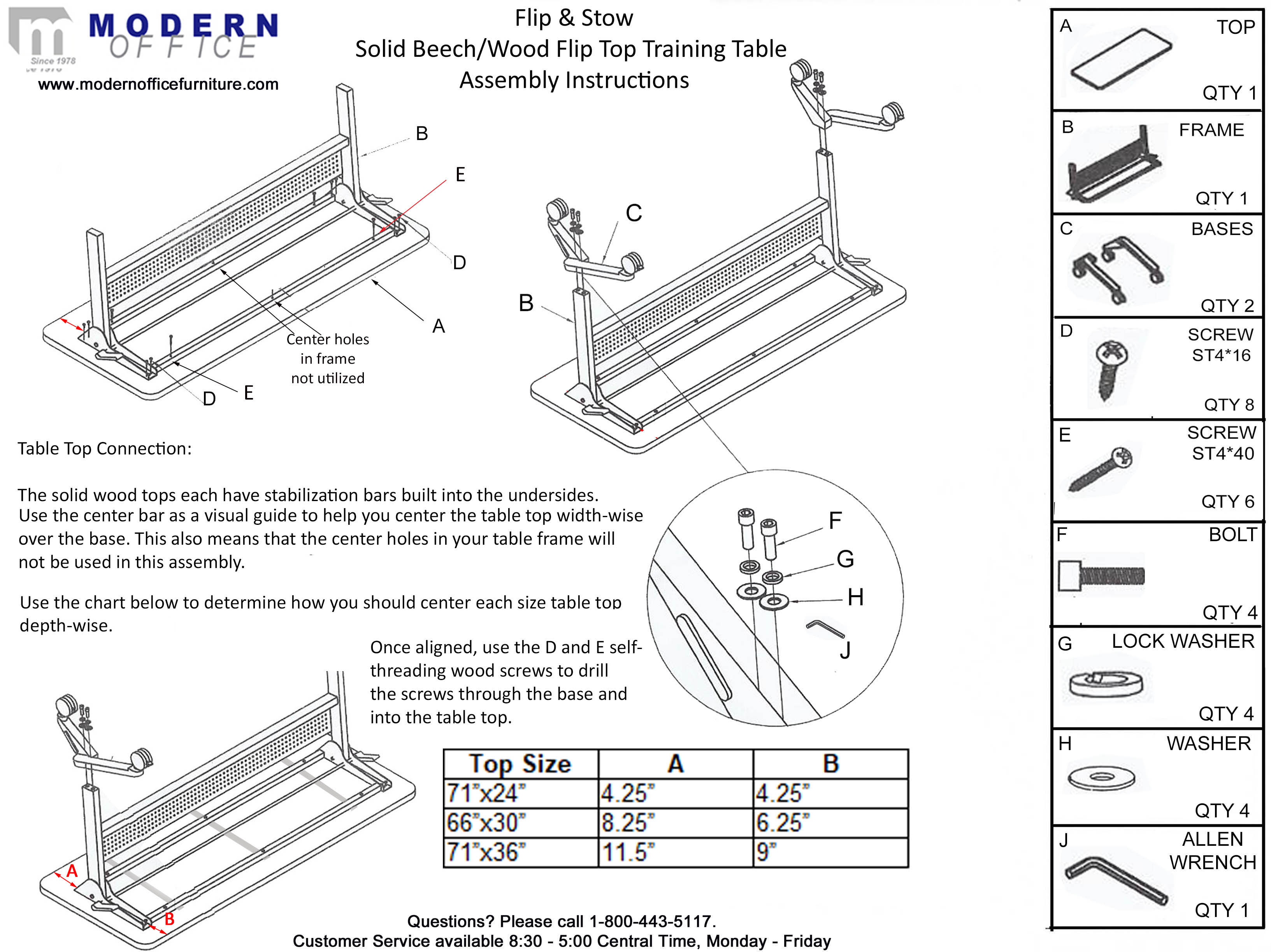 Office Furniture Assembly Instructions