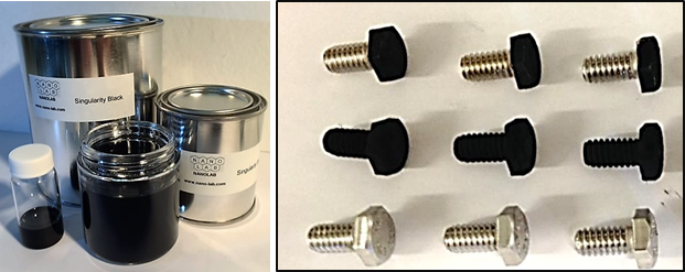 Optical black paints, surface treatments, & coatings