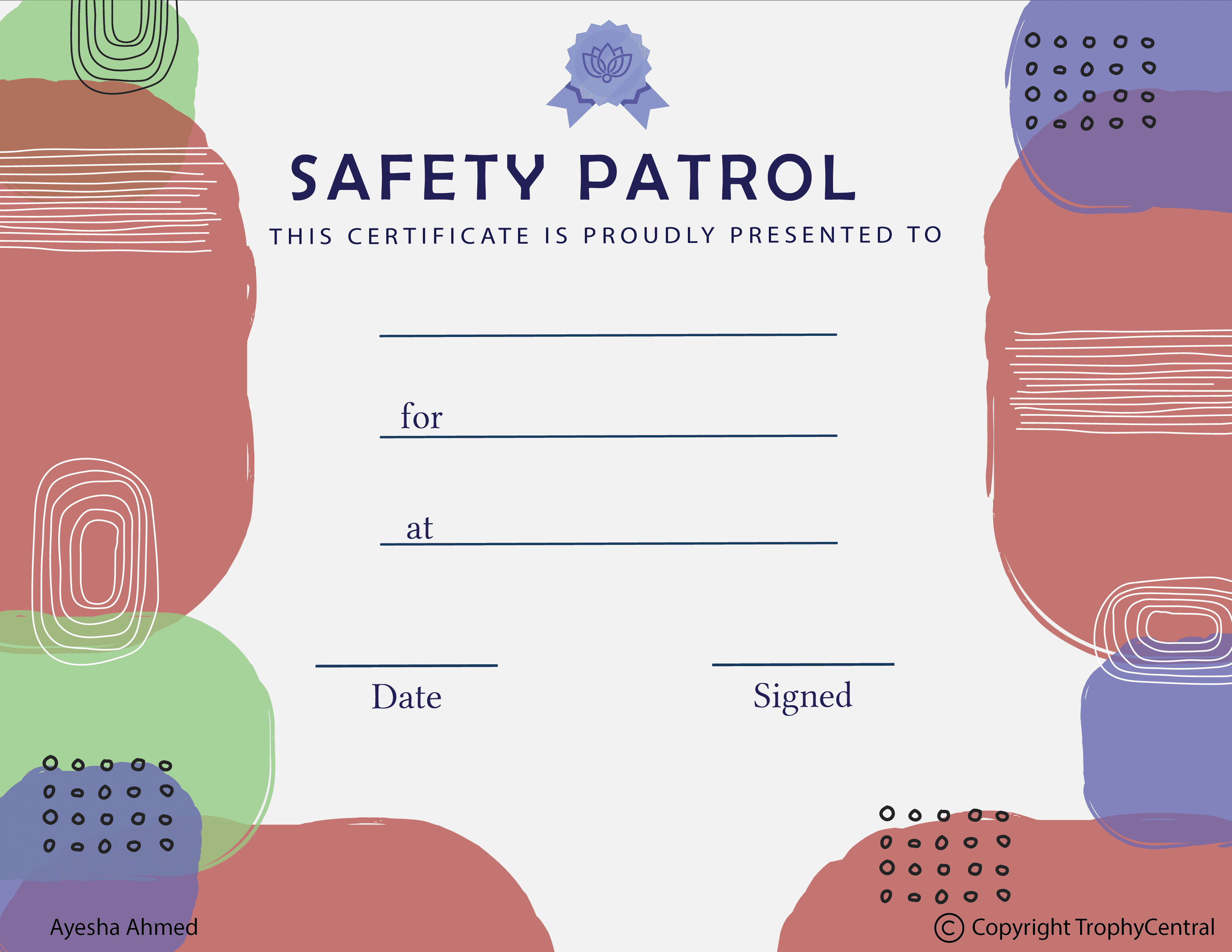 Safety Certificate Templates