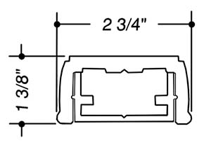 PVC Standard Handrail with Insert | Buy Online or Get Sample