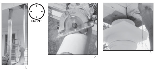 Round Fiberglass Column Installation