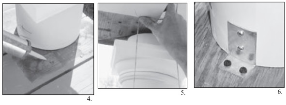 Round Fiberglass Column Installation