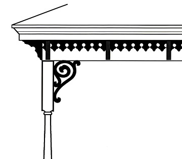 Porch Guide - Porch Eave Decoration - by Vintage Woodworks
