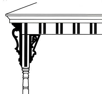 Porch Guide - Porch Eave Decoration - by Vintage Woodworks