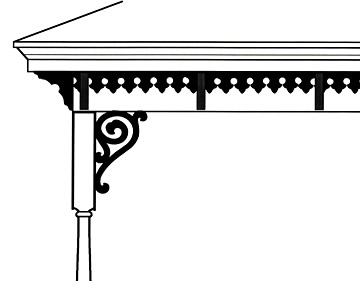 Porch Guide - Porch Eave Decoration - by Vintage Woodworks