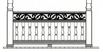 Porch Guide - Integral Spandrels - by Vintage Woodworks