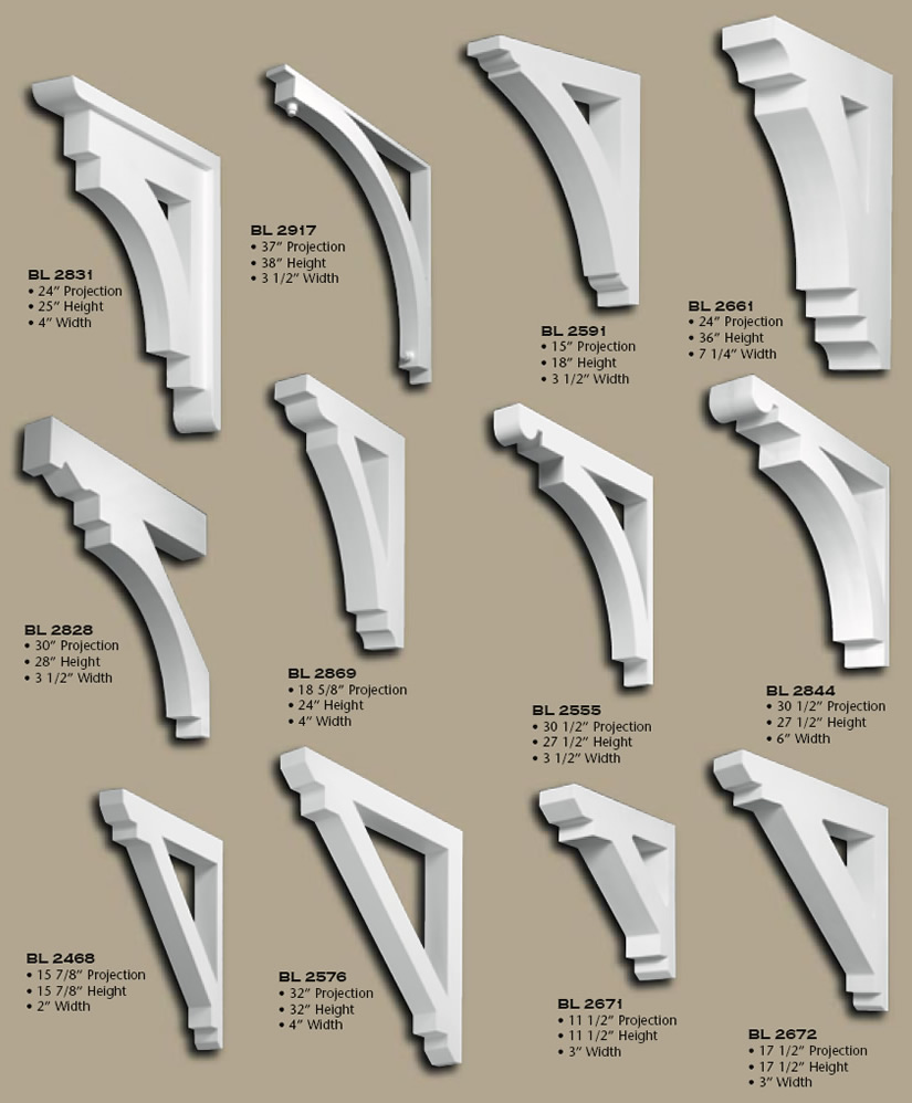 Polyurethane Simple Brackets, page 4 from Vintage Woodworks