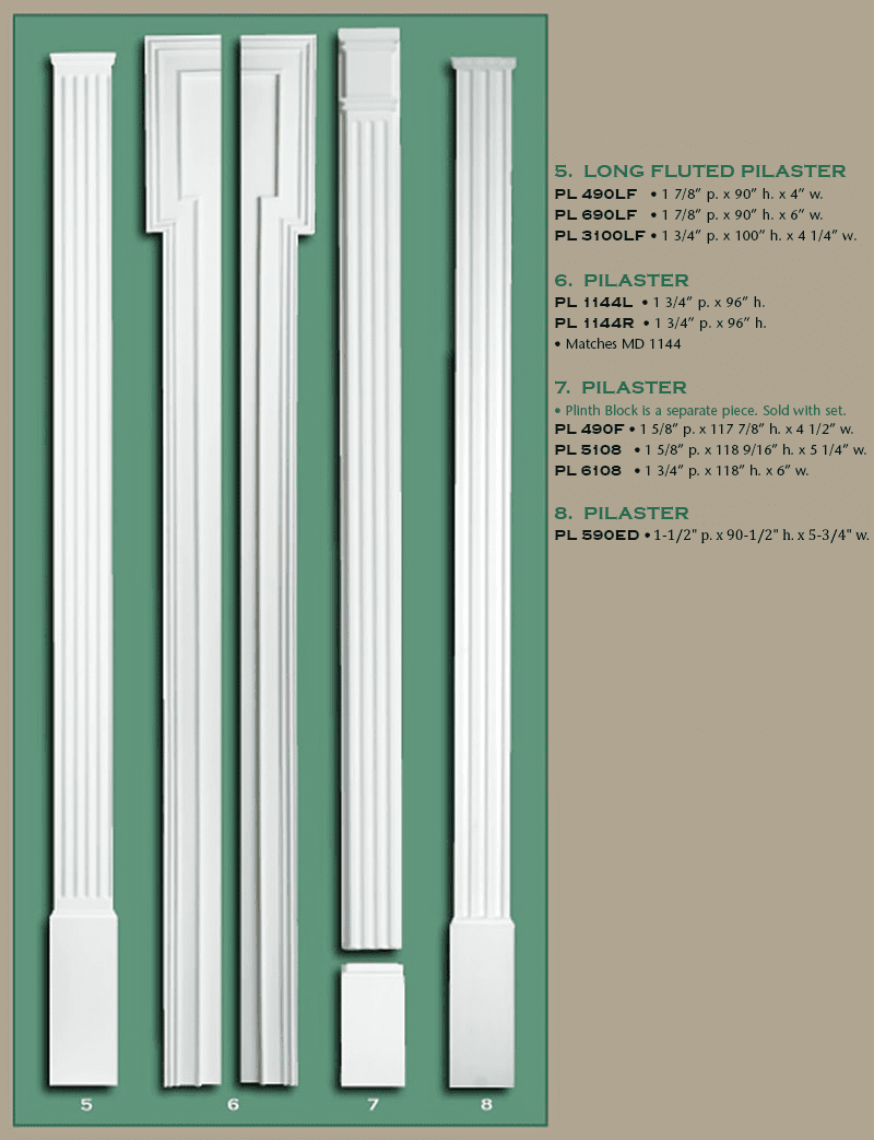 Polyurethane Pilasters, page 2 - from Vintage Woodworks