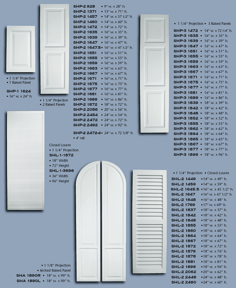 Polyurethane Shutters – from Vintage Woodworks