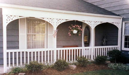 Porch Guide - 1-story, low front eave - by Vintage Woodworks