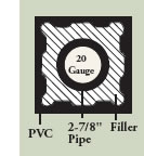 PVC Plain Porch Posts with Steel Core from Vintage Woodworks