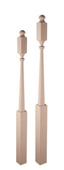 Interior Post-to-Post Newels - Oak, Maple, & Hemlock - Vintage Woodworks