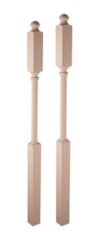 Interior Post-to-Post Newels - Oak, Maple, & Hemlock - Vintage Woodworks