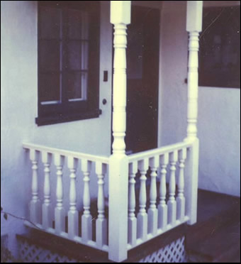 Photos of Handrails, Subrails, and Bottom Rails on Porches from Vintage ...