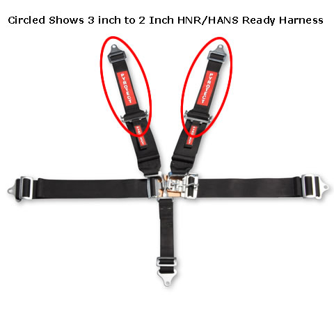 5 Point Race Seat Belt 3" Race Harness/Lap Belt | 2" Latch Link Buckle ...