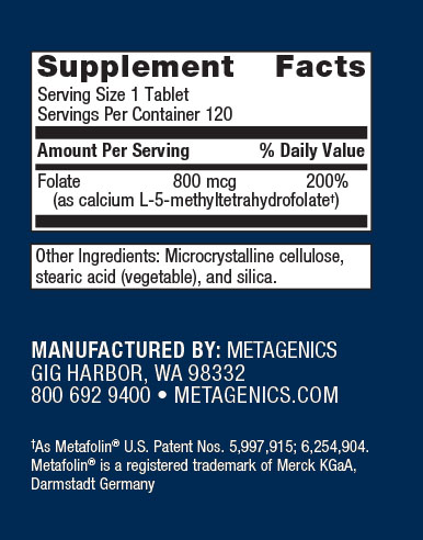 Metagenics Folapro - 120 Tablets