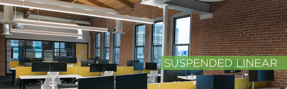 Suspended Linear LED Lighting – Take Three Lighting