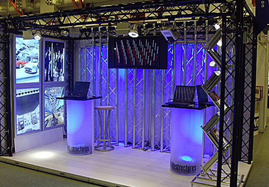 Dramatic LED Trade Show Lights – Take Three Lighting