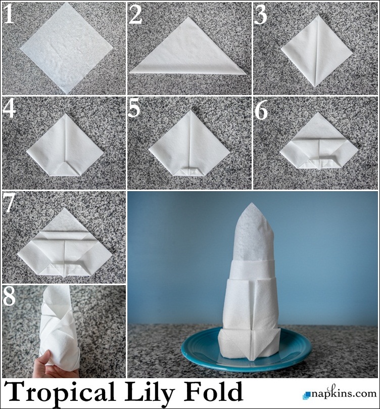 Origami Swan Napkins