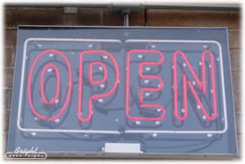 Extra Large Square Neon Open Sign only $545.00 - Open Neon Signs