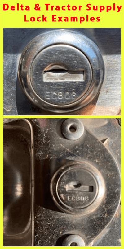 EC801-EC820 Key for Delta, Tractor Supply, Better Built, Eberhard, and ...