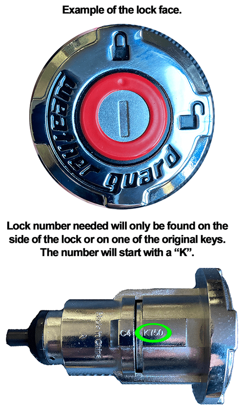 Weather Guard Truck Bed Tool Box & Tool Chest Keys for K750-K799 locks.