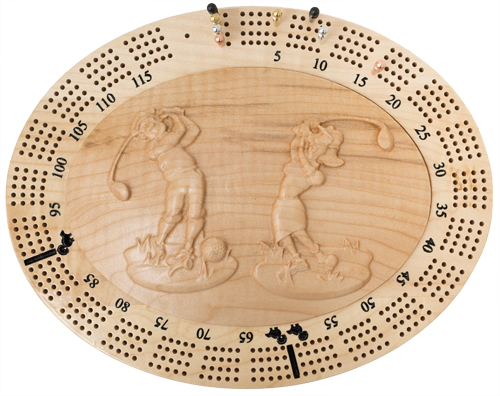 Tee Time Golf Course Cribbage Boards