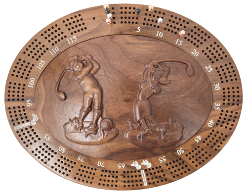 Tee Time Golf Course Cribbage Boards