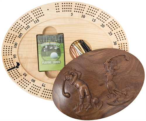 Tee Time Golf Course Cribbage Boards