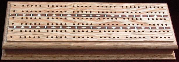 Country Woods Custom Cribbage Boards with storage for cards and pegs