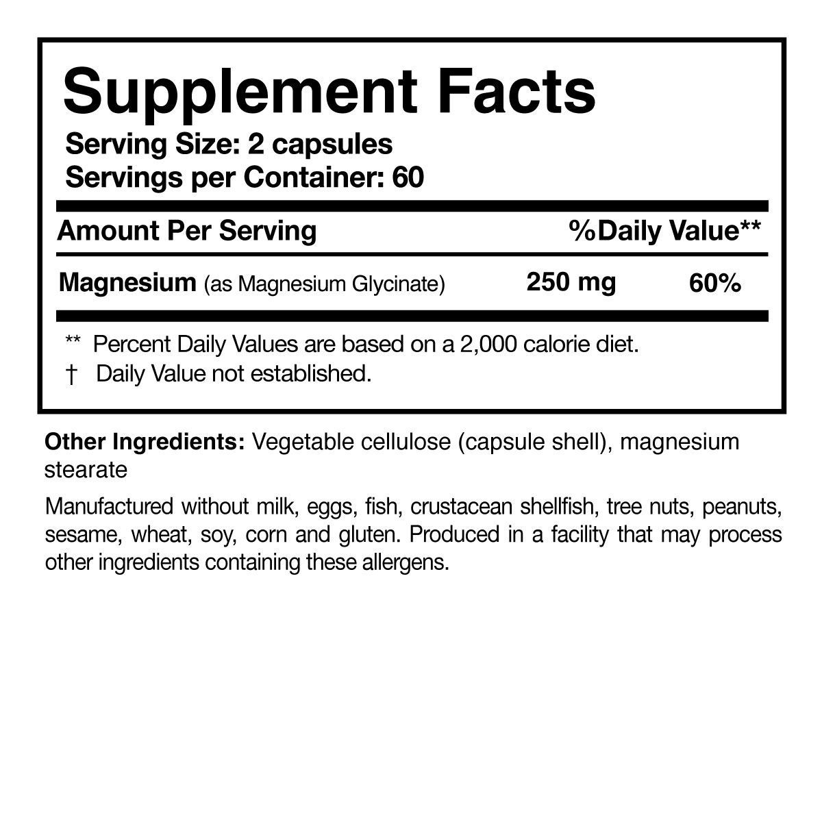 Magnesium Glycinate Researched Nutritionals, Researched Nutritionals ...