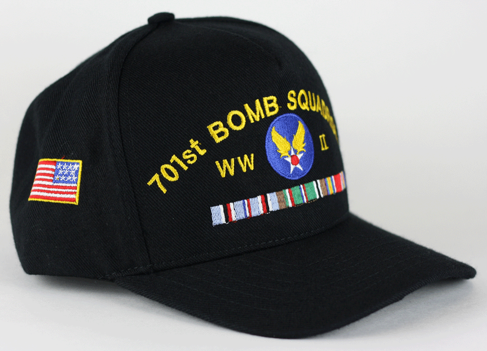 Custom Embroidered Military Veteran Ribbon Hats and Ship Caps Made in USA