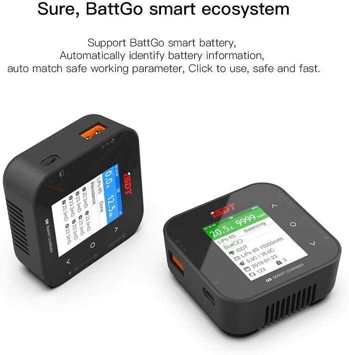 ISDT Q8 Max BattGo 1000W 30A 1-8S High Power Battery Balance Charger
