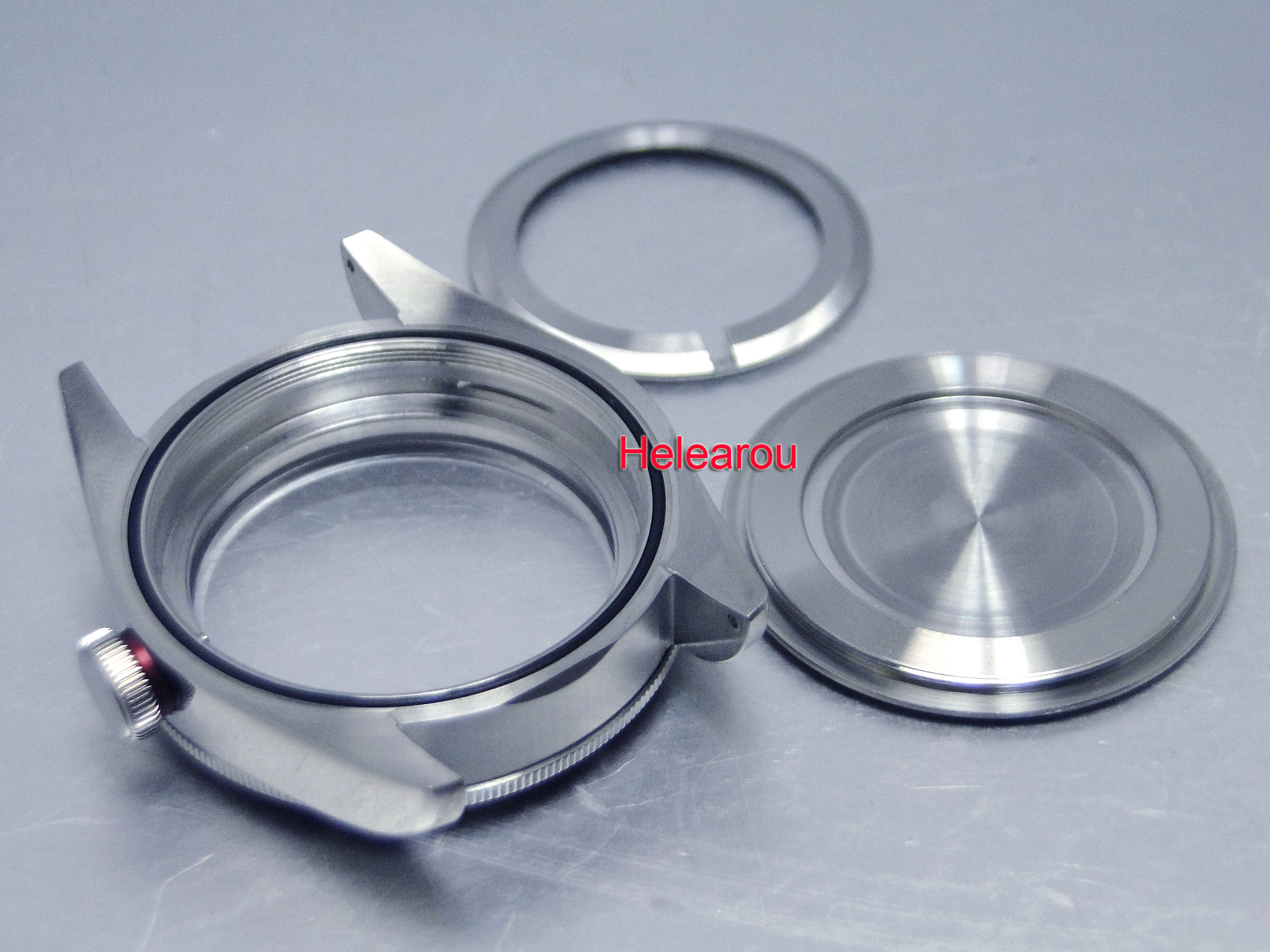 HR HERITAGE BLACK BAY WATCH CASE with Red insert for ETA 2824-2 MOVEME